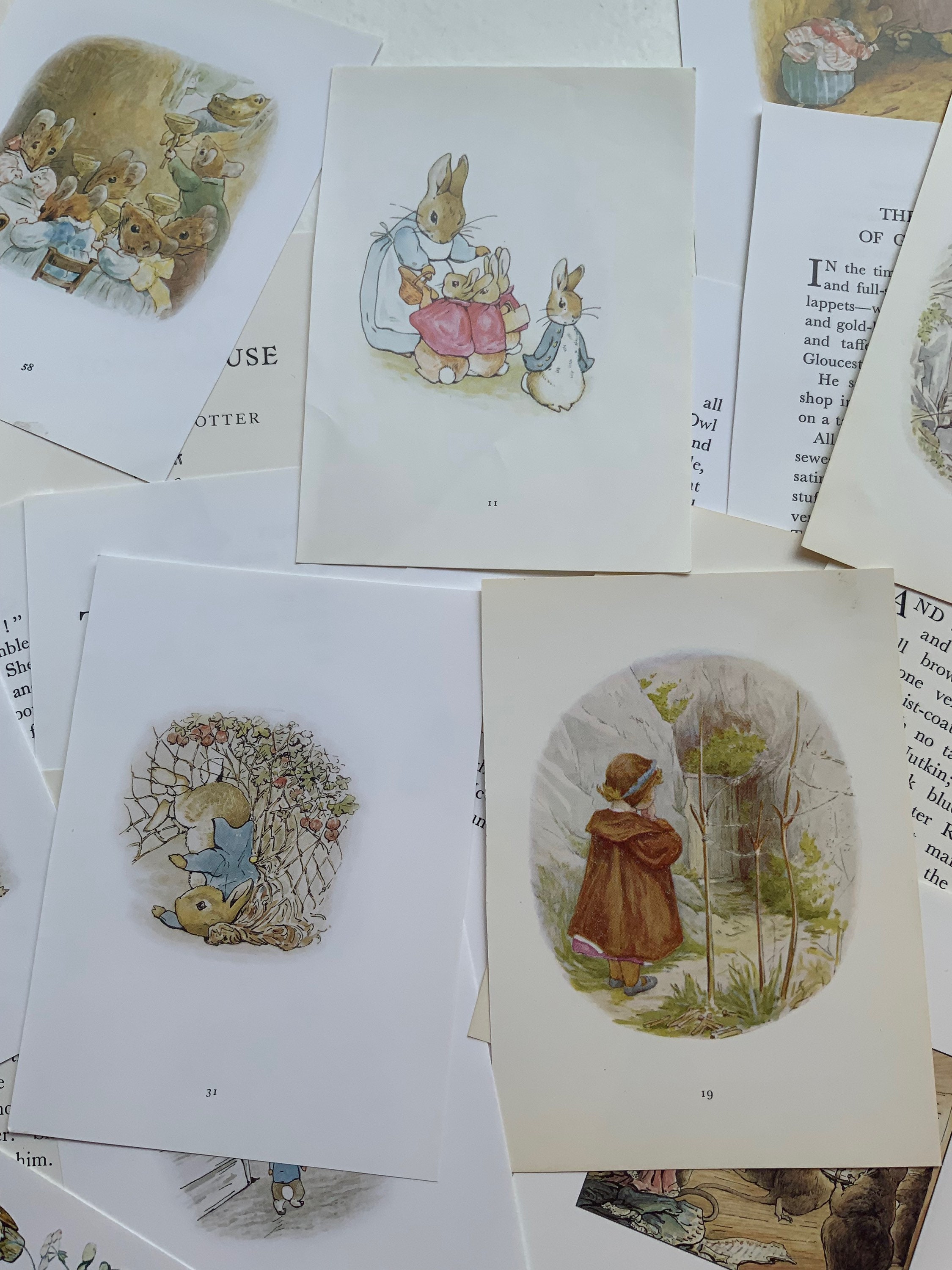 26 Piece Beatrix Potter Paper Pack Scrapbooking Ephemera - Etsy