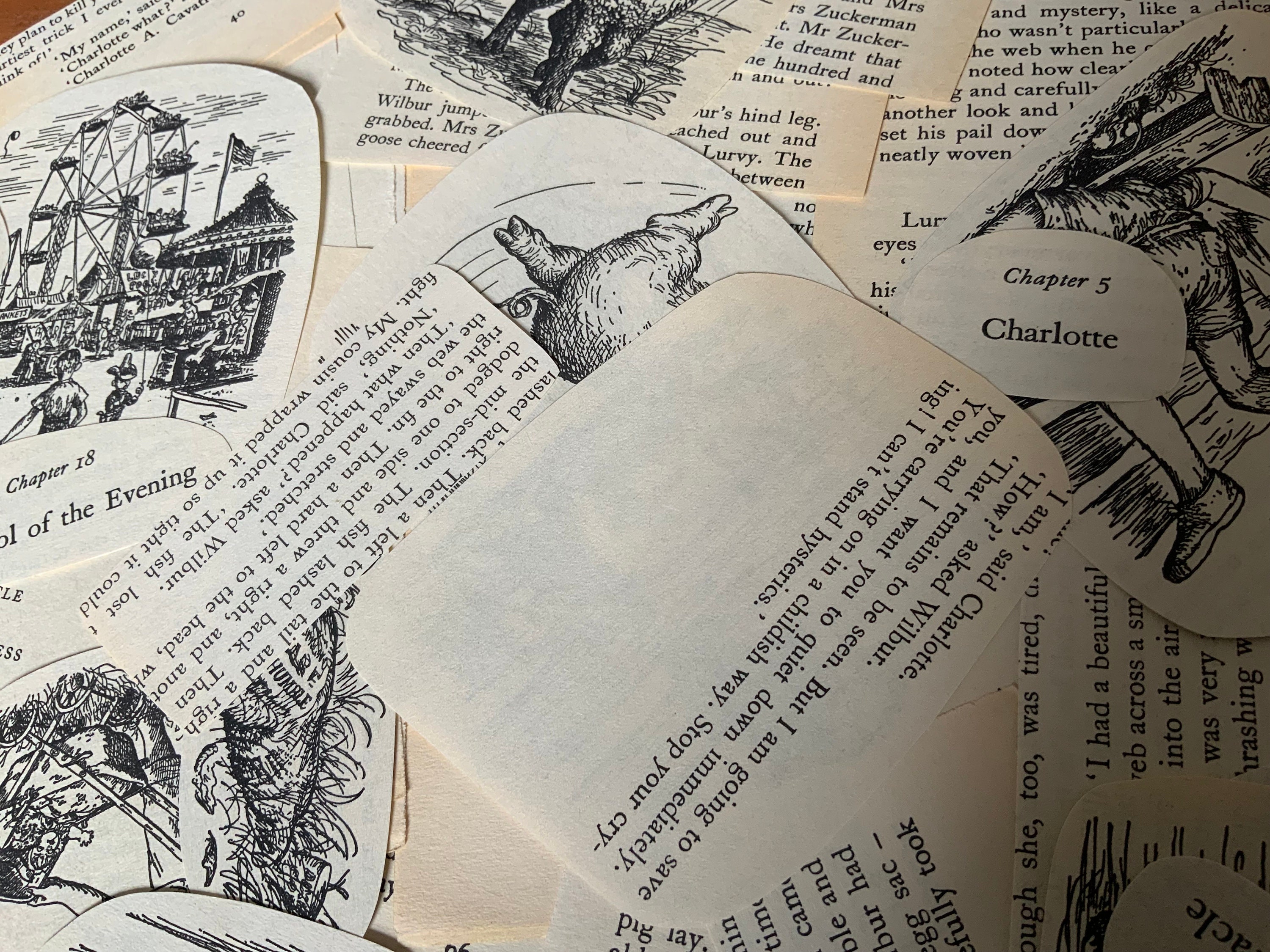 58 Piece Charlottes Web Paper Pack Scrapbooking Ephemera Junk Journal ...