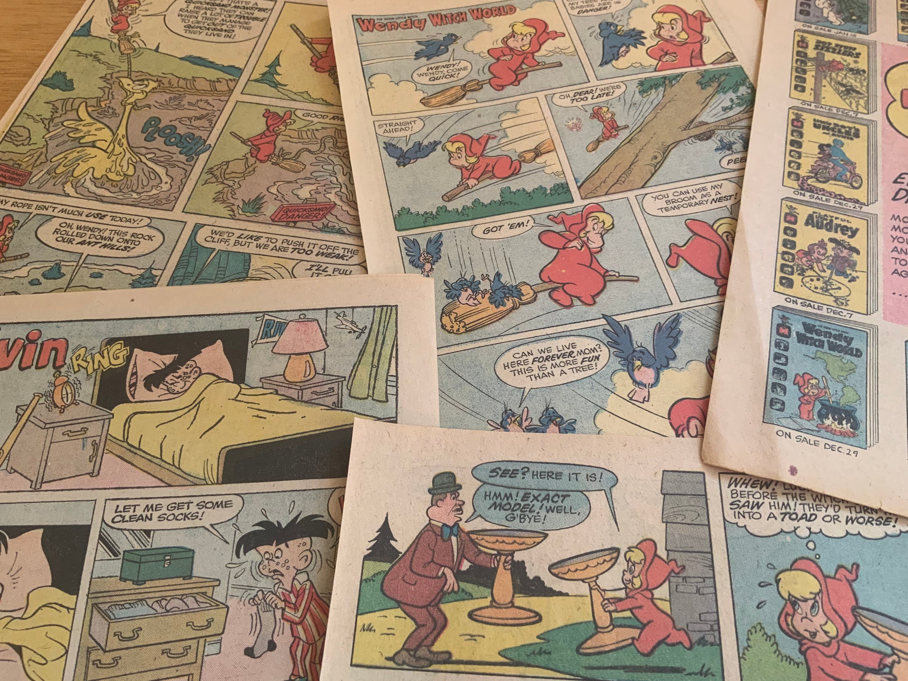 20 Page Casper & Wendy + More Vintage Comics Paper Pack - Scrapbooking ...