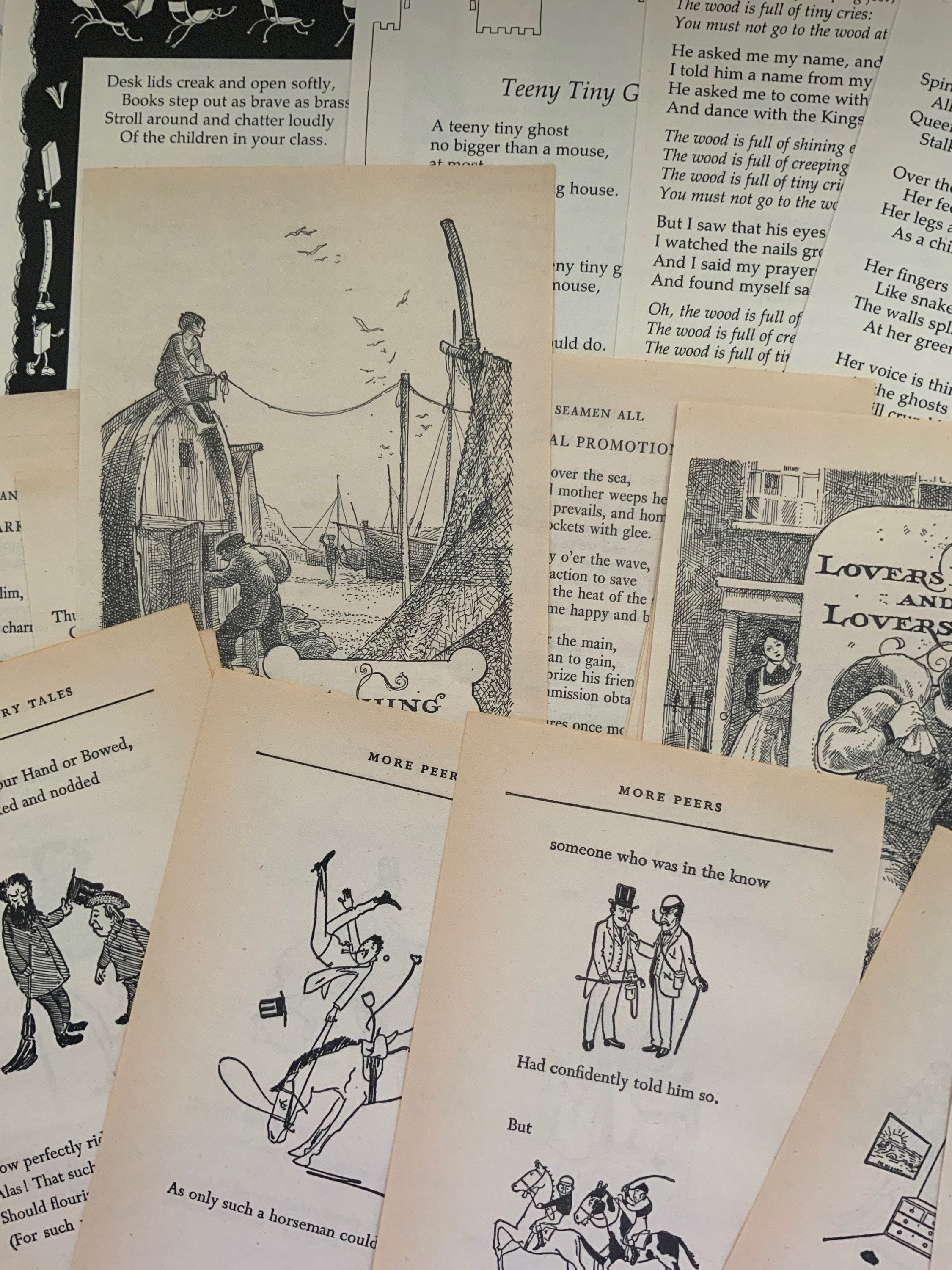 42 Piece Illustrated Poetry Vintage Paper Pack Vintage Poetry ...