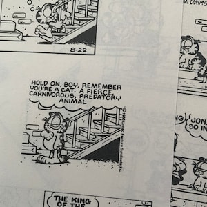 15 Pages of Garfield Comics Vintage Paper Pack - Jim Davis - Vintage ...
