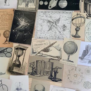 29 Piece Dark Academia Theme Vintage Paper Pack - Scrapbooking Ephemera ...
