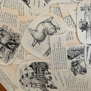 56 Piece Charlottes Web Paper Pack Scrapbooking Ephemera Junk Journal ...