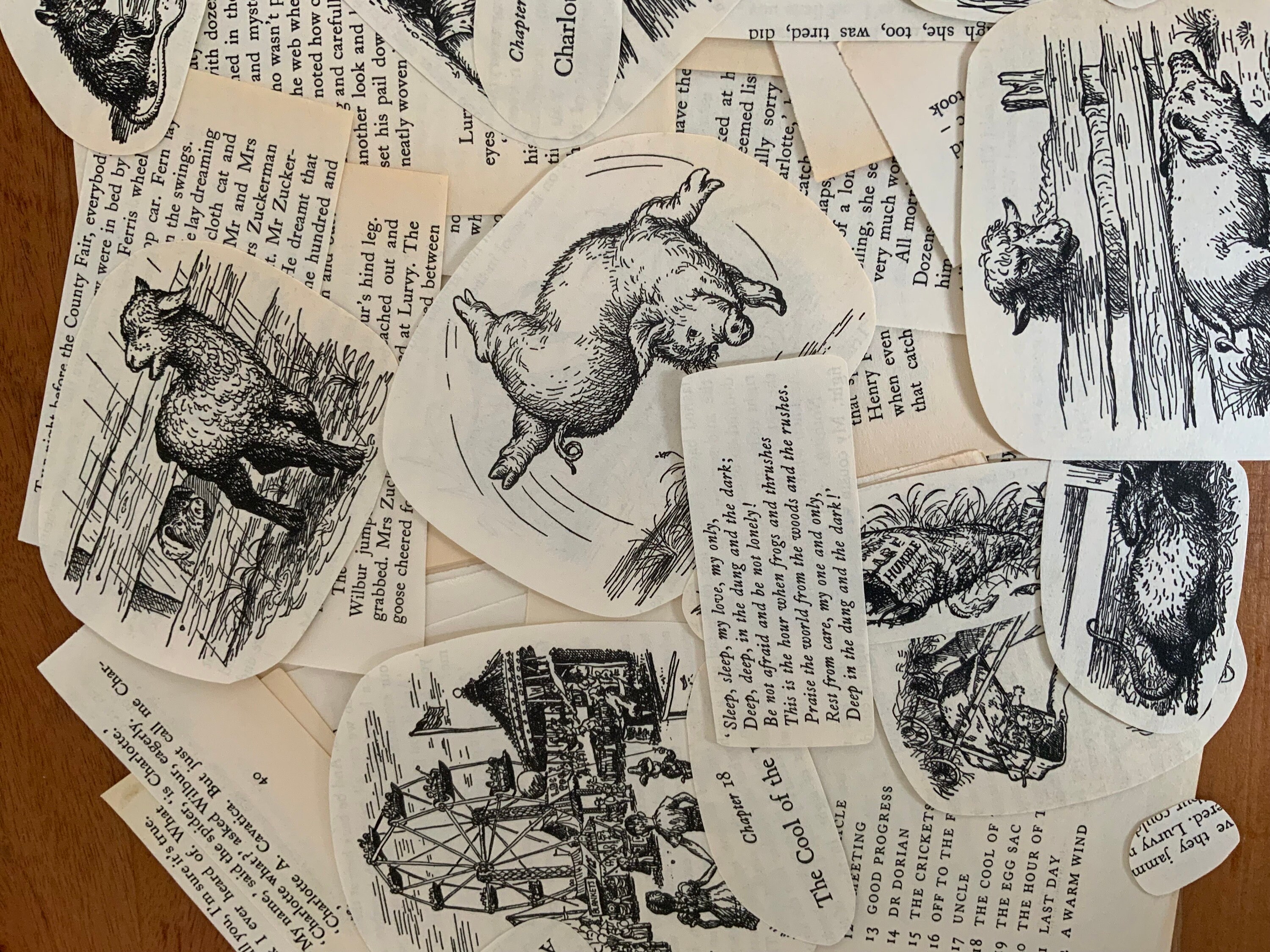 56 Piece Charlottes Web Paper Pack Scrapbooking Ephemera Junk Journal ...