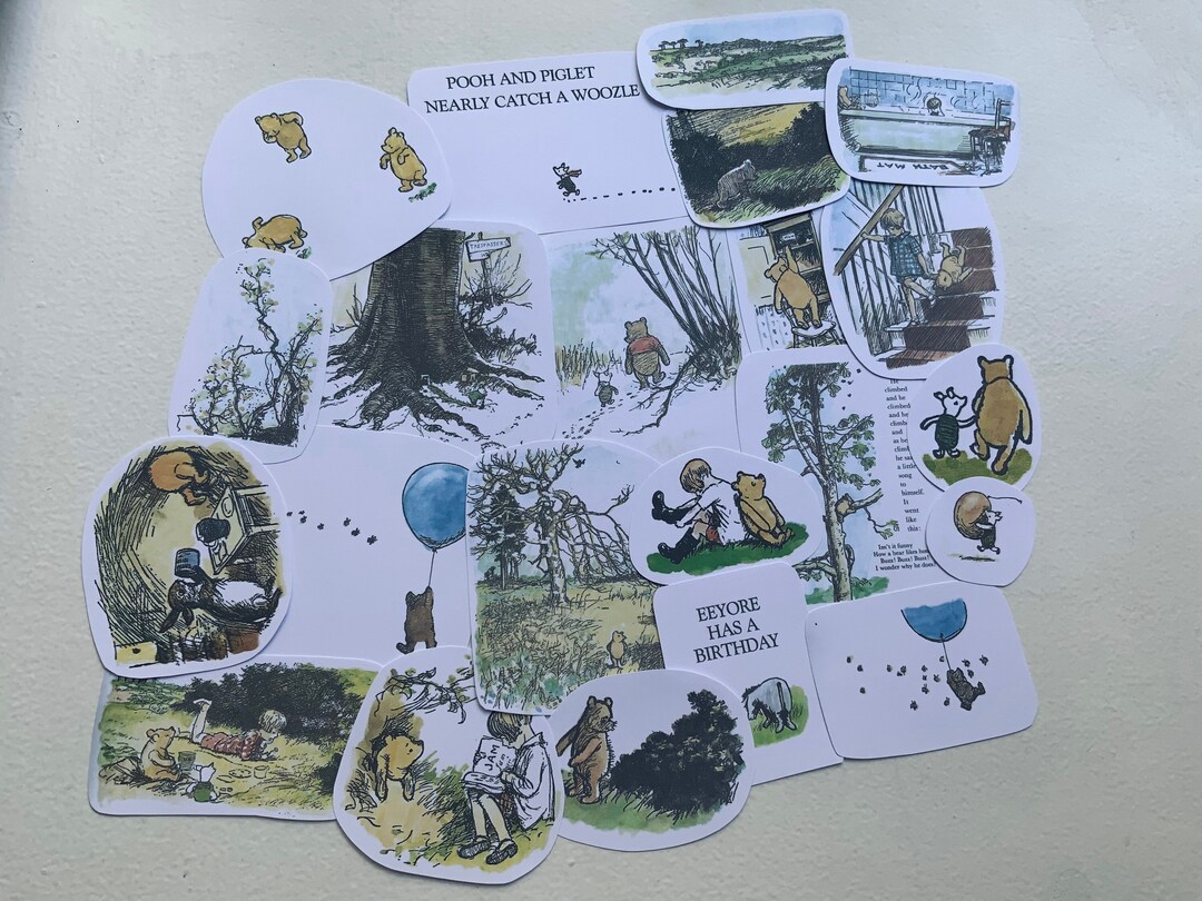 22 Piece Winnie the Pooh Paper Pack - Junk Journal - Ephemera ...