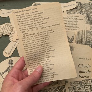 Roald Dahls Charlie and the Chocolate Factory 25 Piece Vintage Paper ...