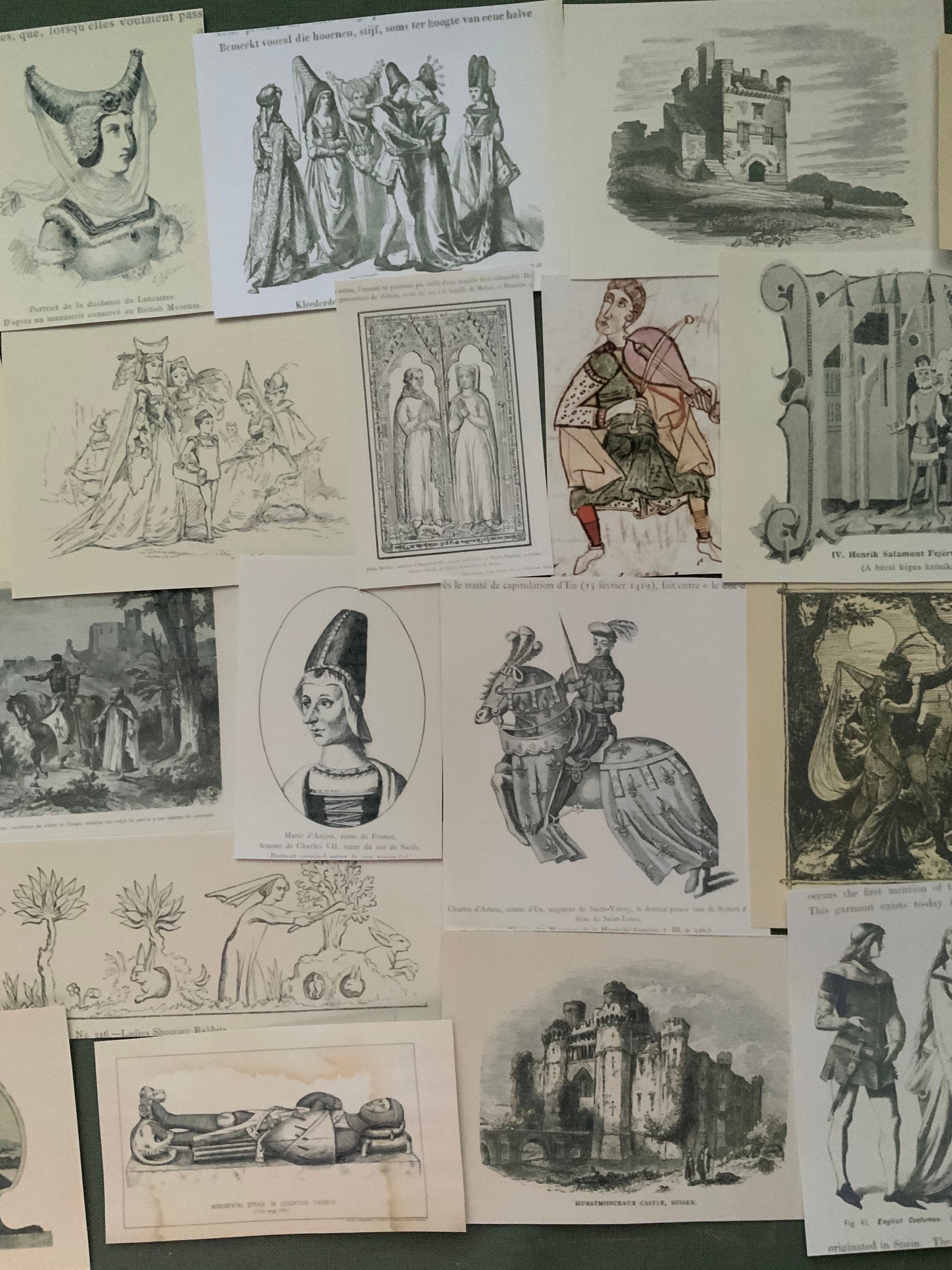 24 Piece Medieval Theme Vintage Paper Pack Scrapbooking - Etsy