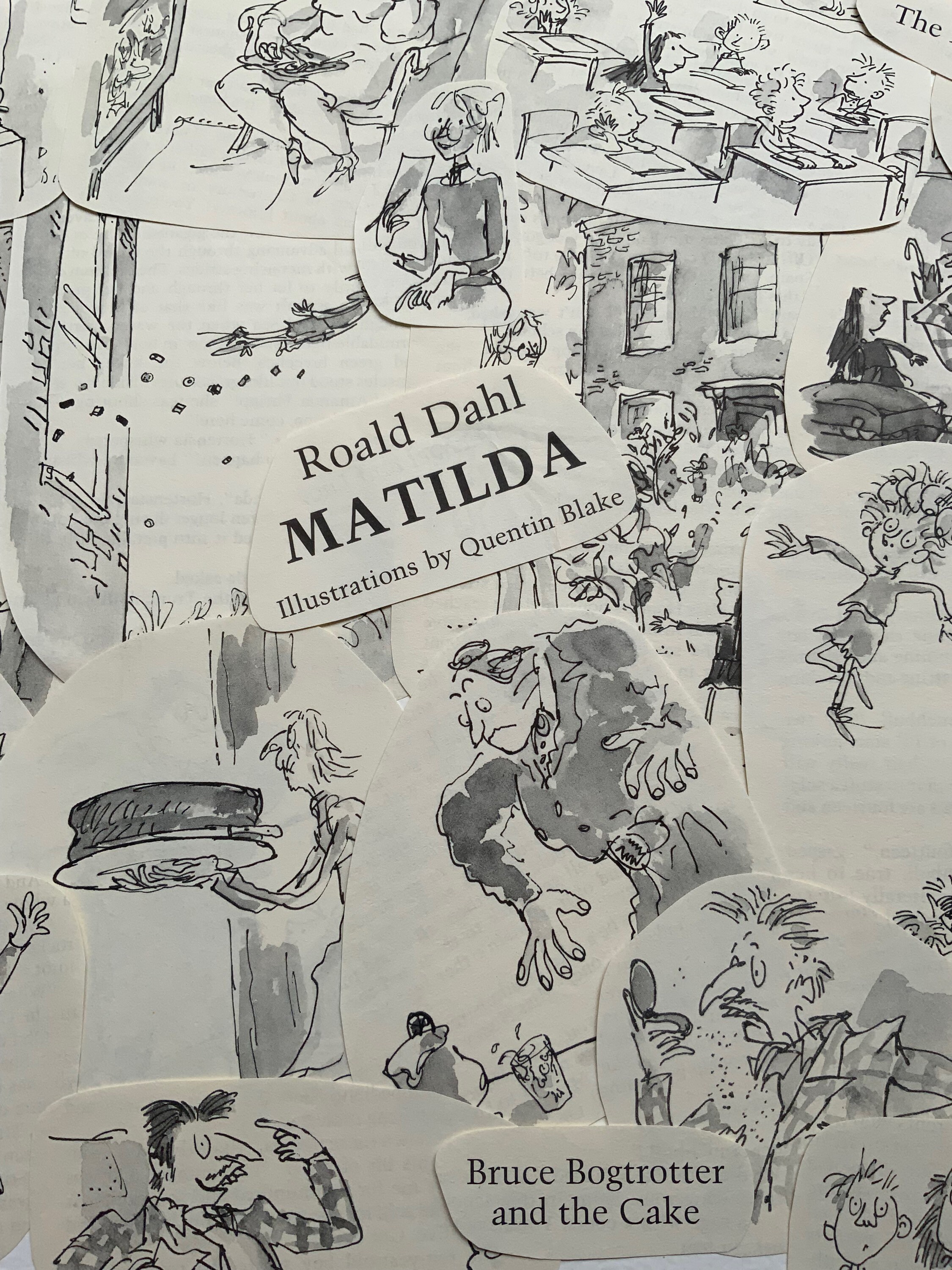 Roald Dahl's Matilda 28 Piece Vintage Paper Pack Quentin Blake Scrap ...