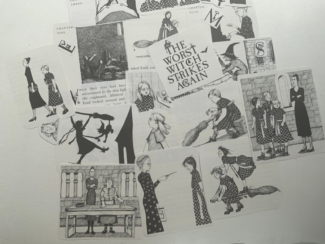 26 Piece the Worst Witch Strikes Again Vintage Paper Pack Mildred ...