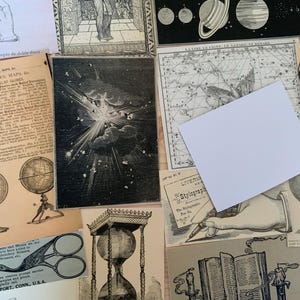 29 Piece Dark Academia Theme Vintage Paper Pack - Scrapbooking Ephemera ...