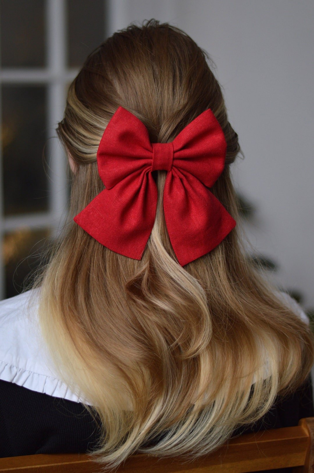 Classic Red Bow - Etsy