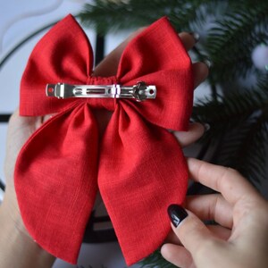 Сhristmas Red Bow - Etsy