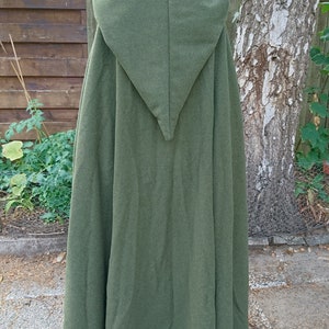Green Hooded Cape Wool / Hooded Cloak Woolen / Woolen Hooded Cape ...