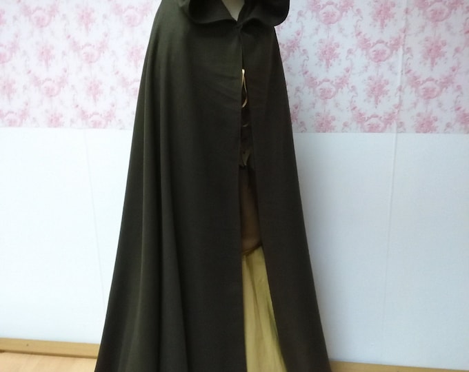 Hooded Cape Wool / Hooded Cloak Woolen / Woolen Hooded Cape / Fantasy ...