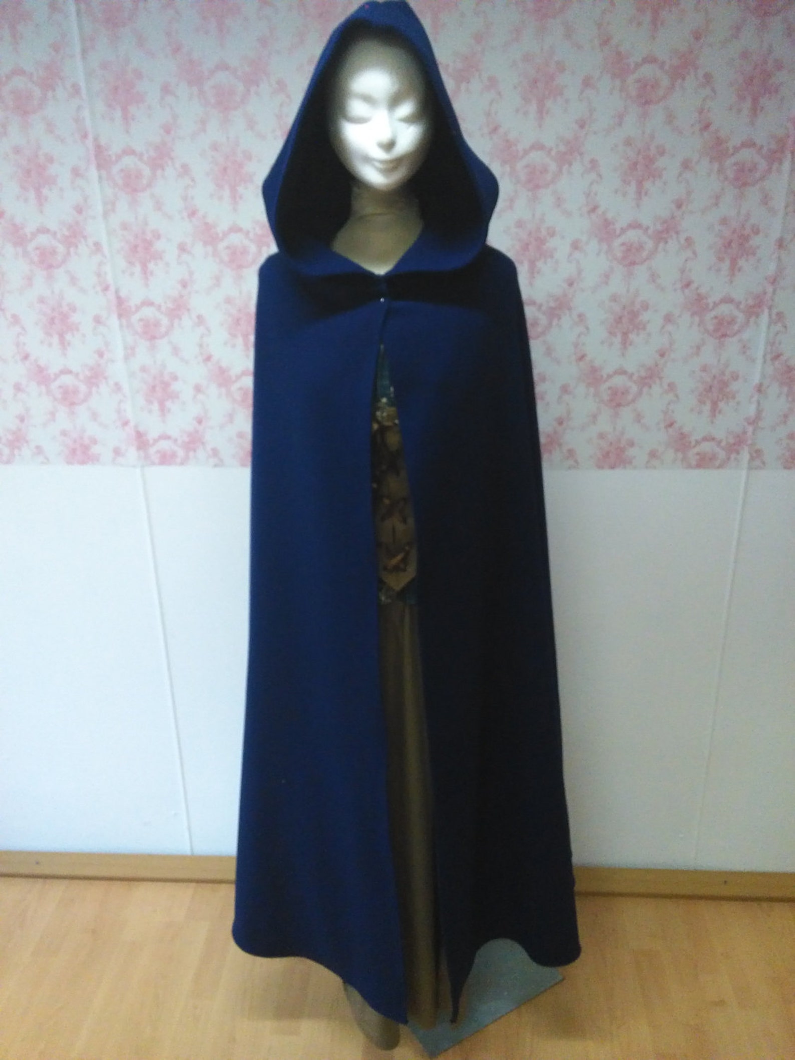 Cashmere Green Hooded Cape Wool / Hooded Cloak Wool / - Etsy