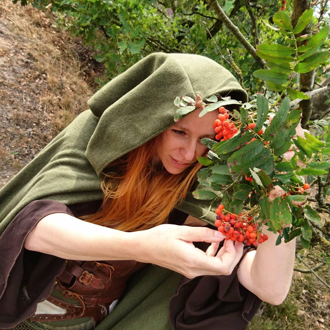 Green Hooded Cape Wool / Hooded Cloak Woolen / Woolen Hooded Cape ...