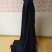 Extra Long Hooded Cape Cashmere Wool / Cape With Train / - Etsy