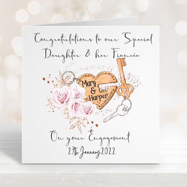 Engagement Card - Etsy