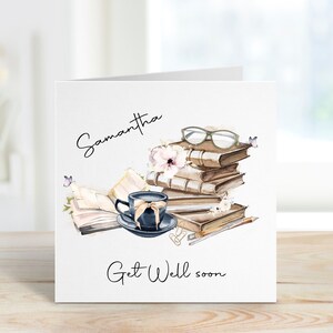 Happy Birthday Card, Get Well Soon Card, Book Lover Card, Librarian ...