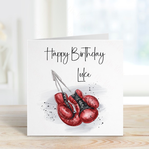 Boxing Birthday Card - Etsy