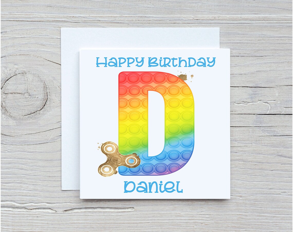 Pop It Birthday Card. Pop It Fidget Birthday Card - Etsy