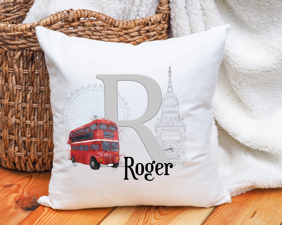 Personalised London Bus Cushion Big Ben Cushion Gift - Etsy