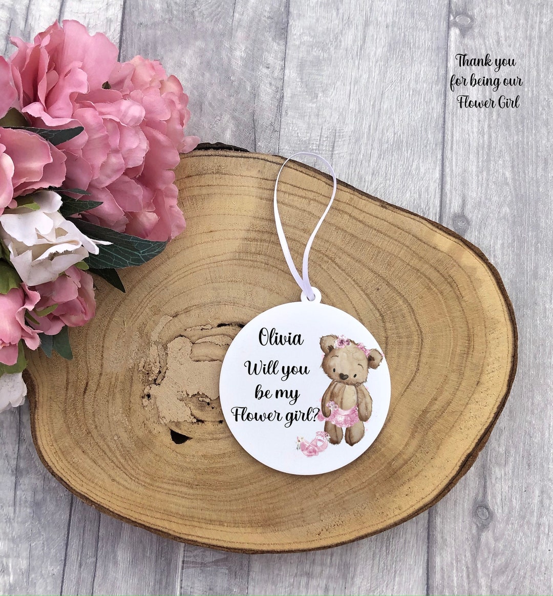 Flower Girl Proposal Gift, Page Boy Proposal Gift, Personalised Flower ...