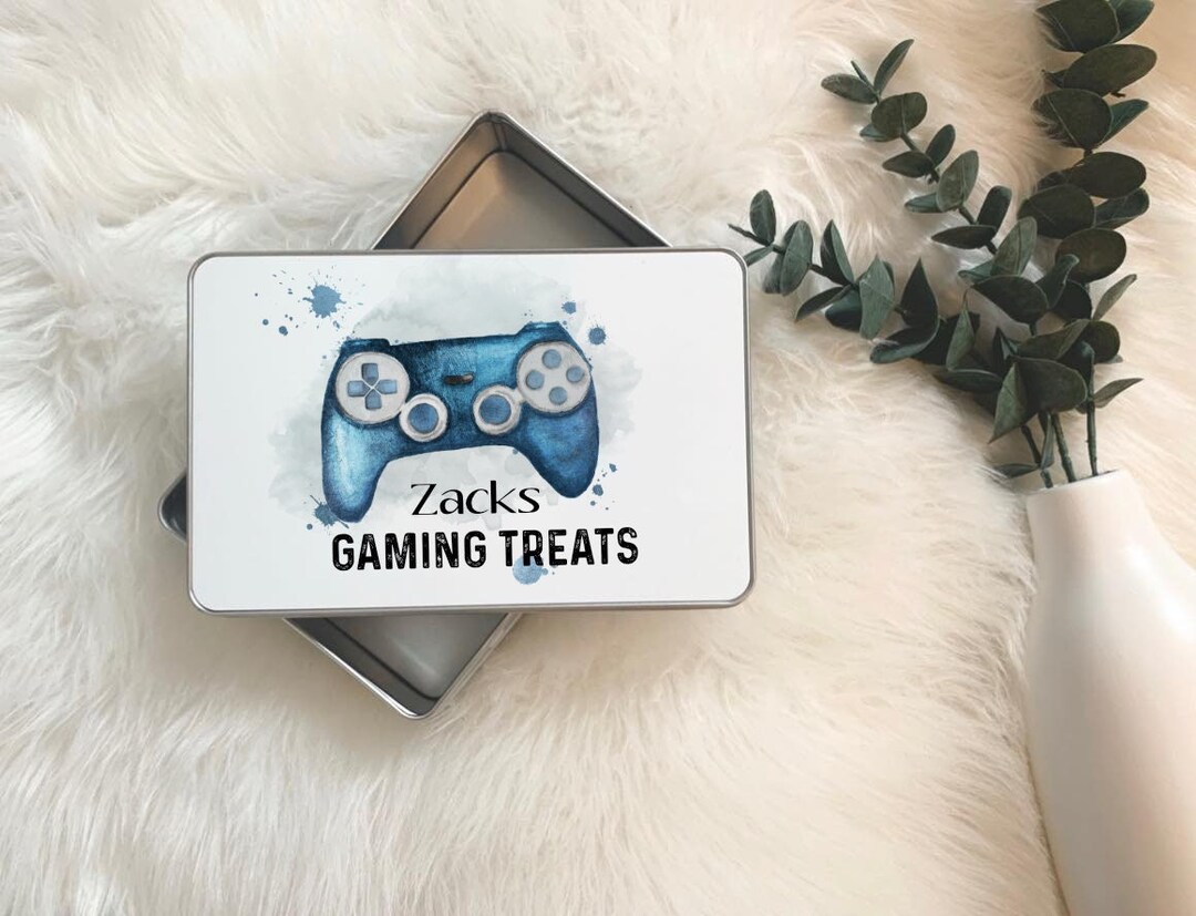 Gamer Gifts, Personalised Gamer Snack Tin. Christmas Gifts ...