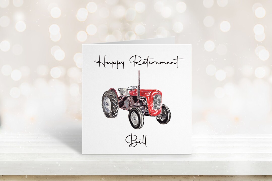 Retirement Card, Personalised Retirement Card, Card for Retirement ...