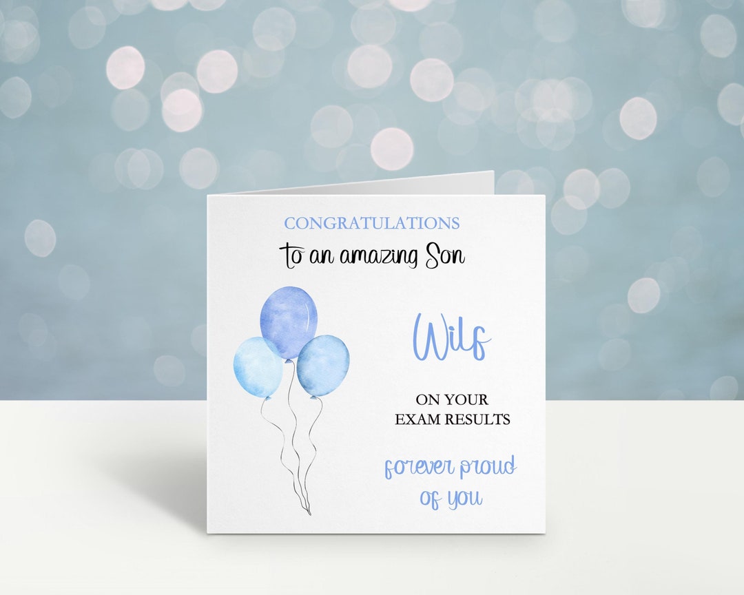 Congratulations on Your Exam Results Card, Well Done Card, Passed Your ...