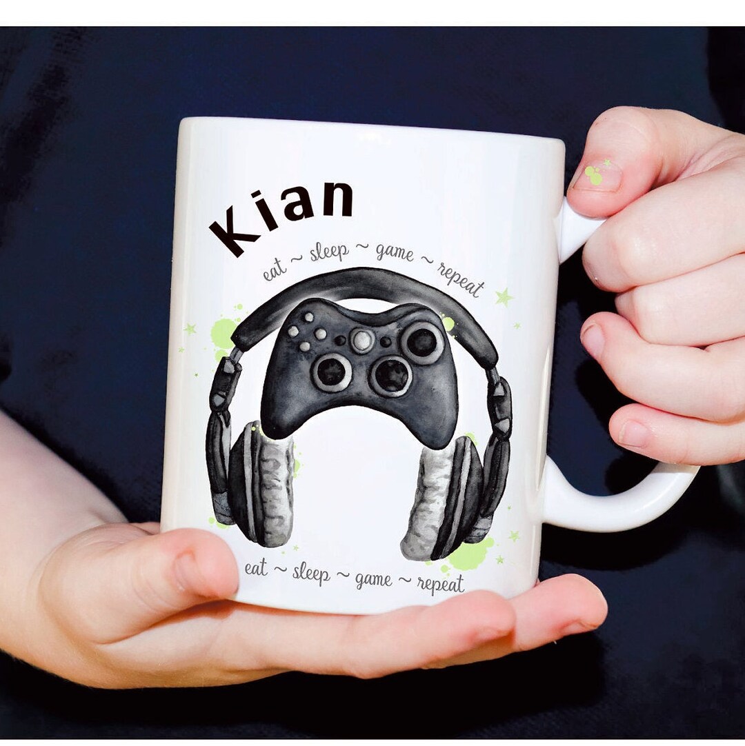 Gamer Mug Gamer Controller and Headphone Mug Gift Set Level - Etsy