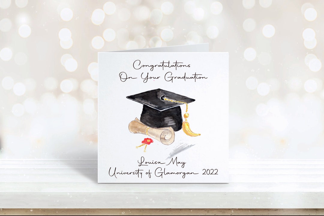 Graduation Card, Personalised Graduation Card for Her, Graduation Card ...