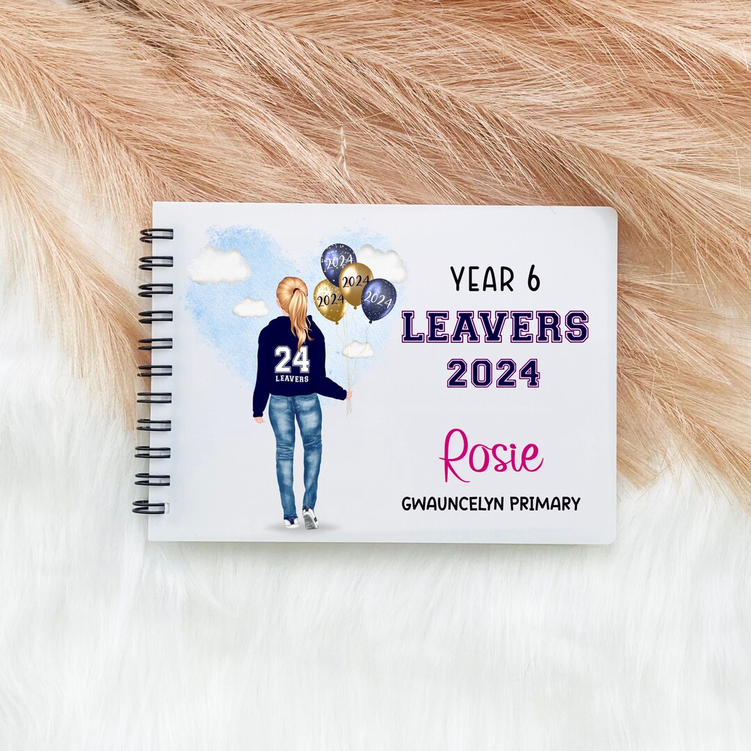 Leavers Notebook, Class of 2024 Leavers, Personalised School Leavers ...