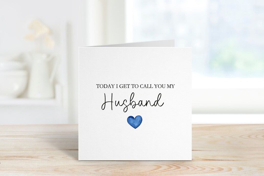 Husband to Be Wedding Day Card, Wedding Day Card for Husband to Be ...