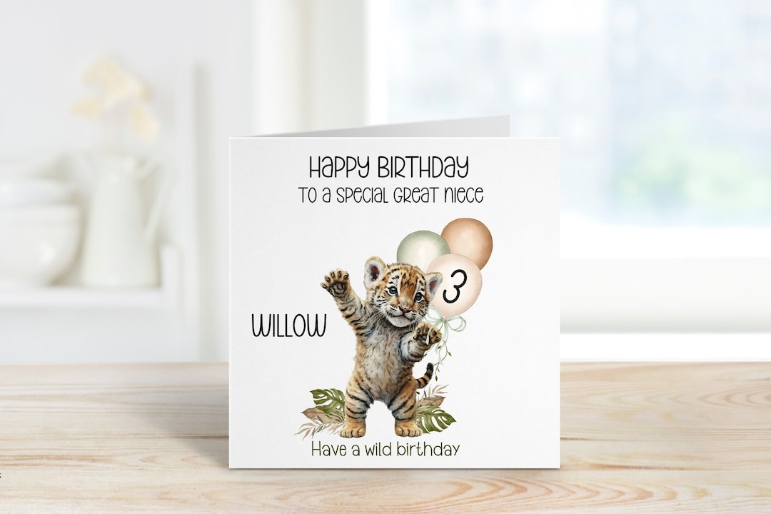 Great Niece 3rd Birthday Card, Birthday Card for Great Niece ...