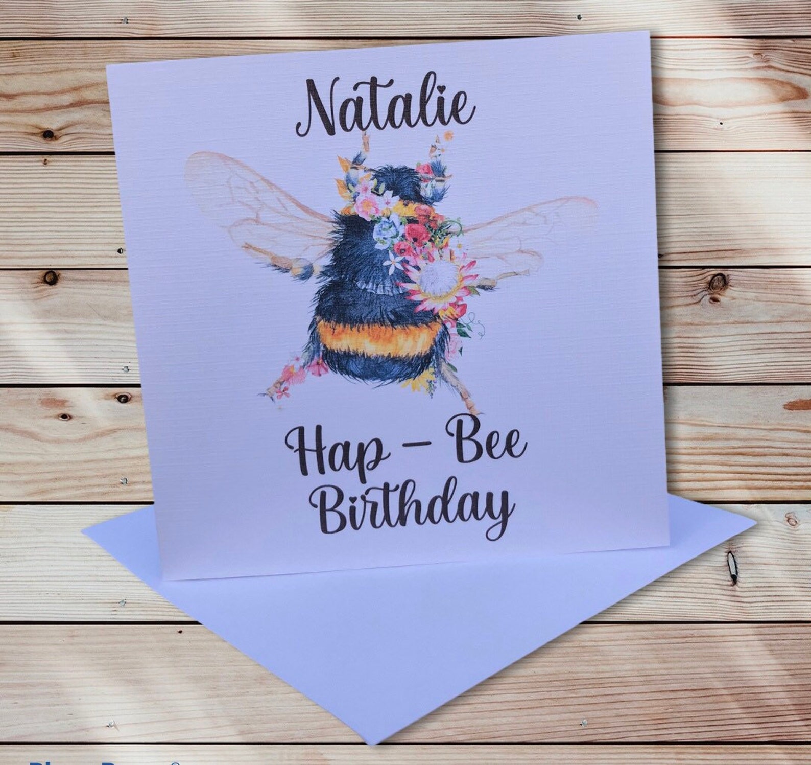 Personalised Bee Birthday Card Hap Bee Birthday Card Friend - Etsy