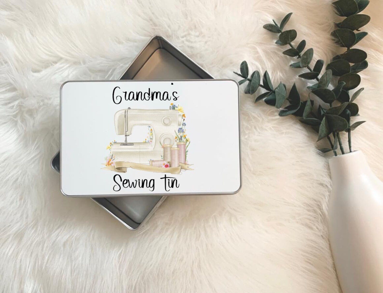 Sewing Tin, Personalised Sewing Tin, Storage Tin for Sewing, Gift for ...