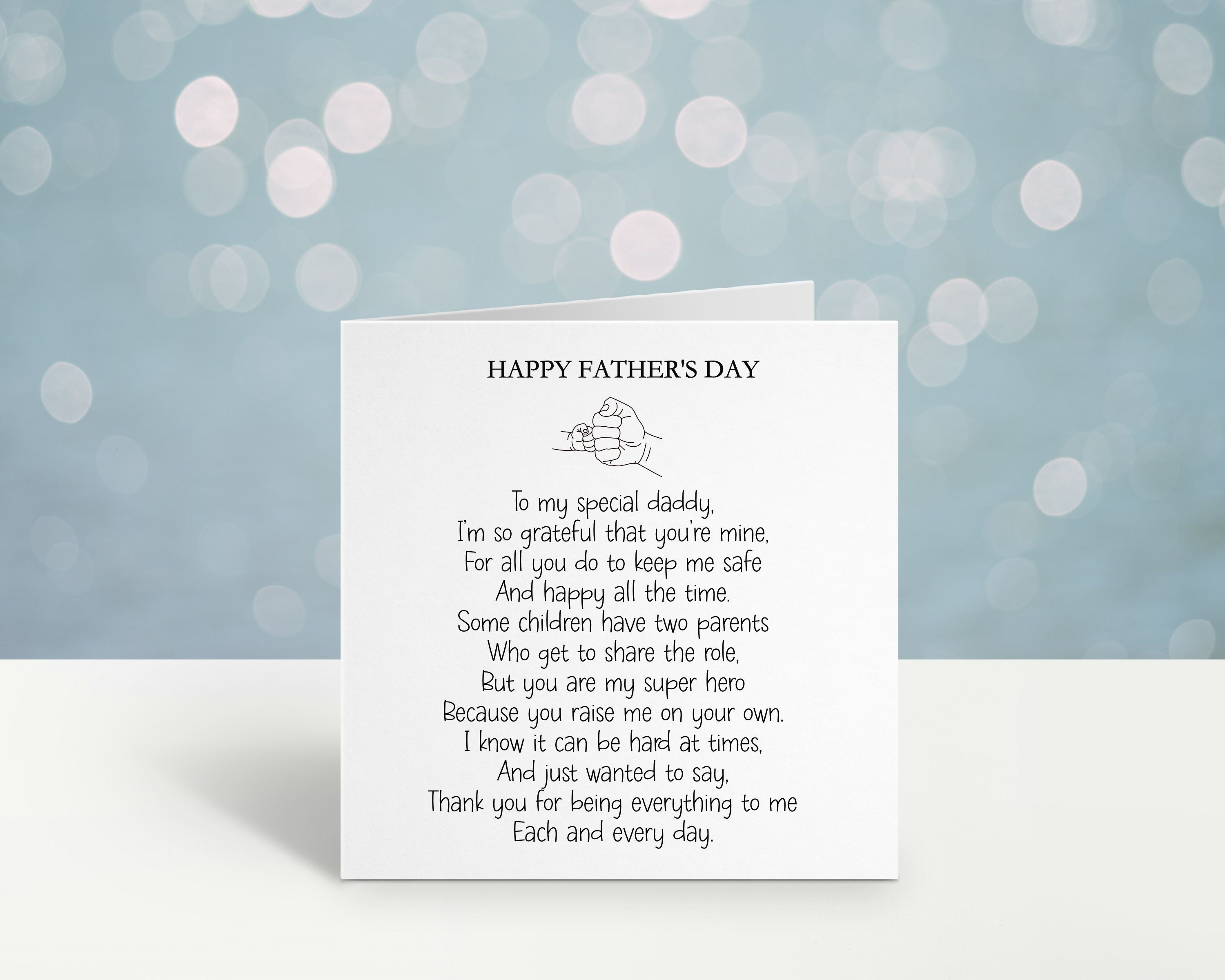 Fathers Day Card, Fathers Day Card for Single Dad, Father's Day Card ...