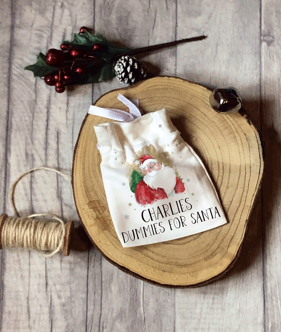 Personalised Santa Dummies Bag Father Christmas Dummies Bag - Etsy