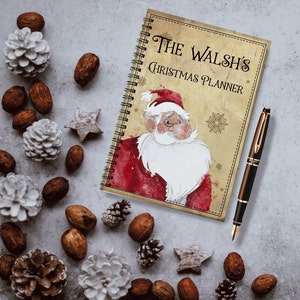 Christmas Planner Notebook, Family Christmas Planner Notebook ...