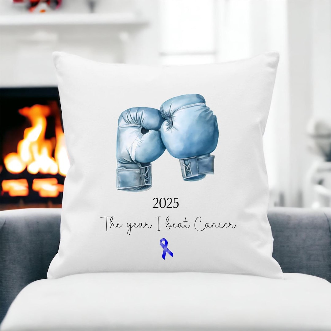 The Year I Beat Cancer Cushion, Cancer Free Gift, Cancer Care Gift ...