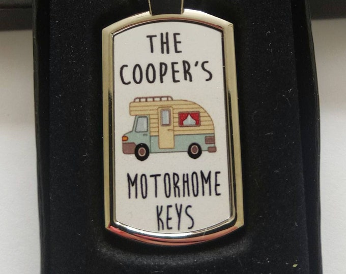 Camping Keyring, Campervan, BBQ, Caravan, RV Keyring, Camper Gift ...