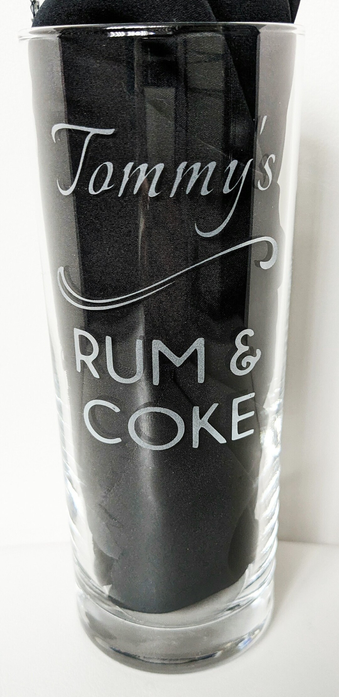 Personalised Rum & Coke Highball Glass, Engraved, Any Name and Drink ...