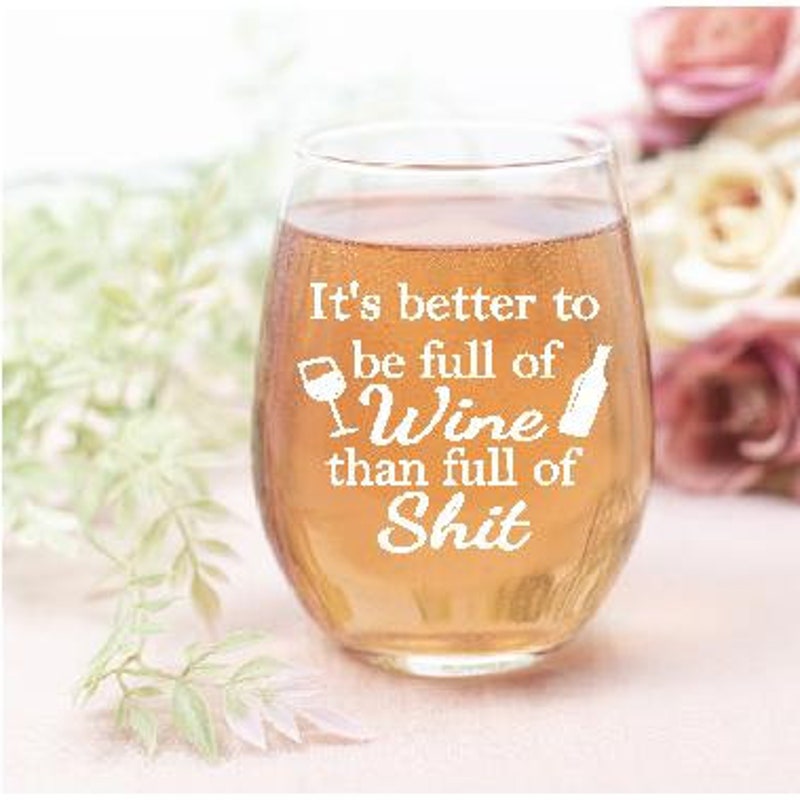 Rude Wine Glass - Etsy