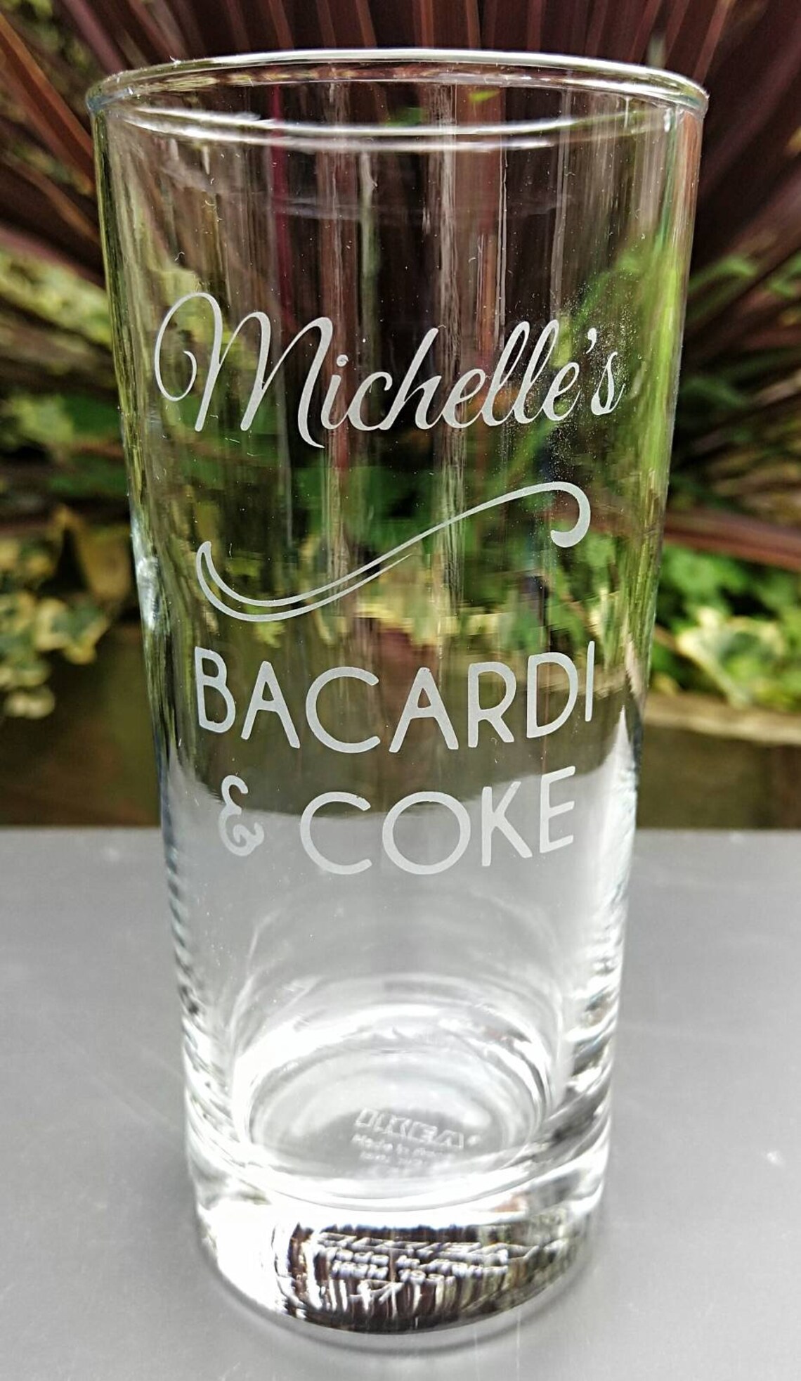 Personalised Bacardi & Coke Highball Glass Engraved Any Name - Etsy