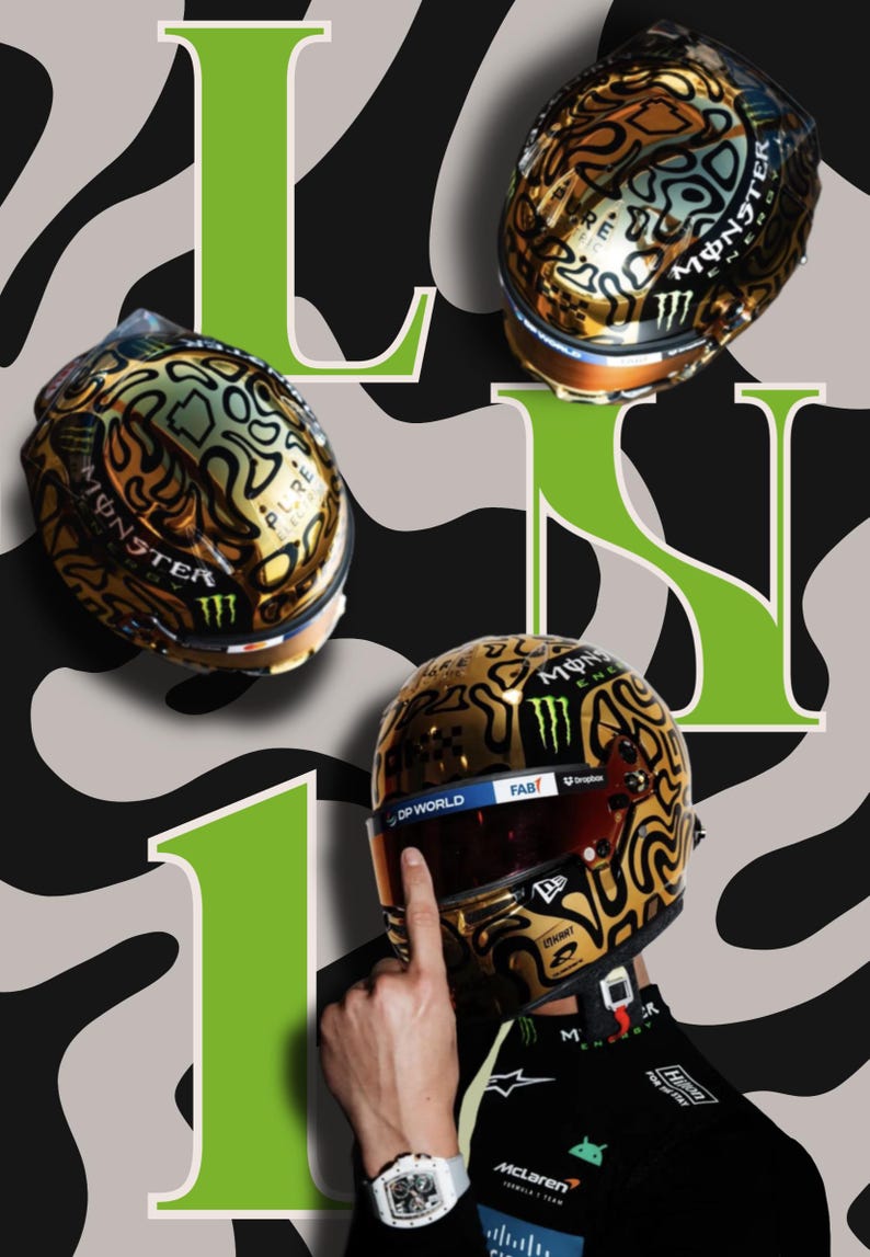 World Champion Lando Norris F1 Poster A2 Size Print - Etsy