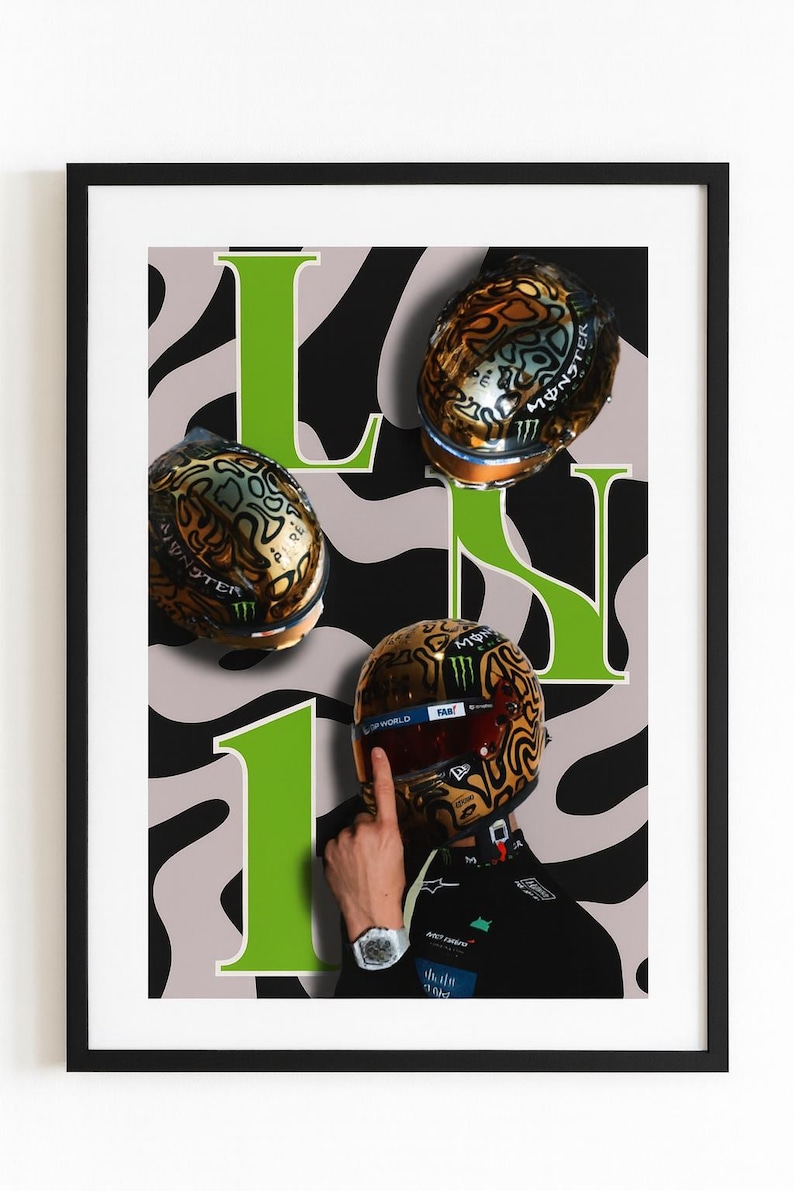 World Champion Lando Norris F1 Poster A2 Size Print - Etsy