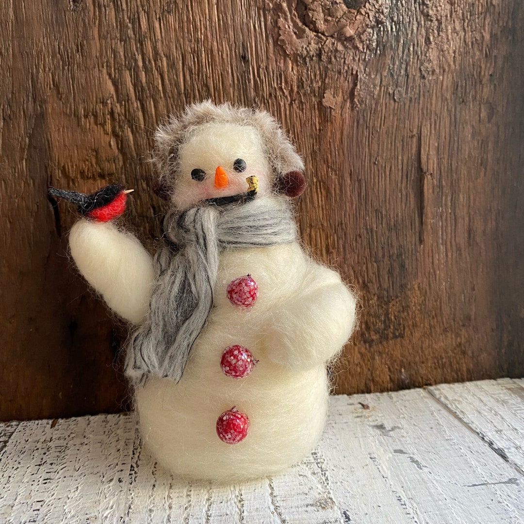 Wooly Snowman - Etsy