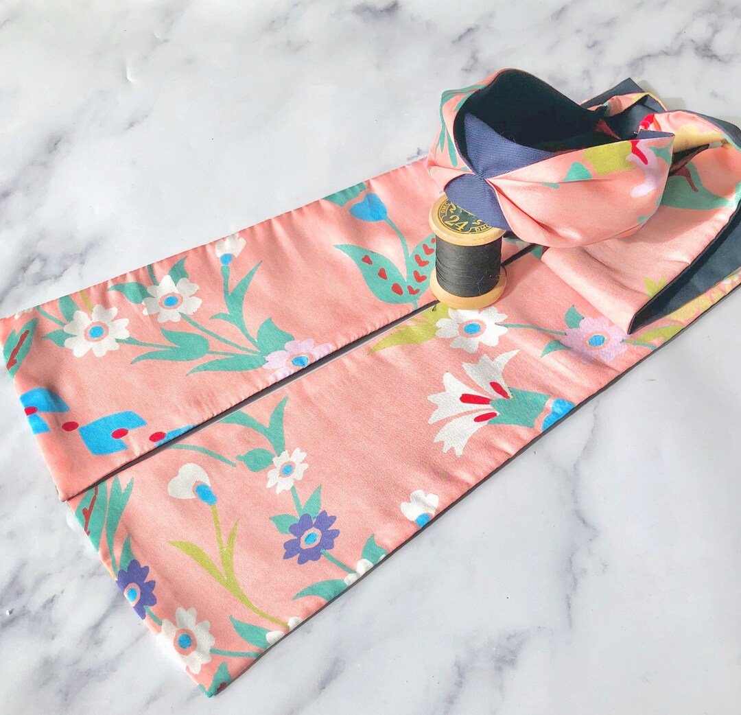 Wren Pale Pink Floral Print Wrap Headband - Etsy