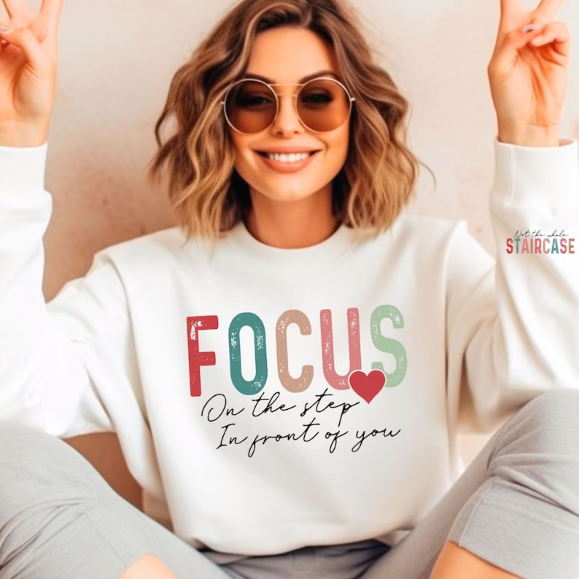 Focus on the Step SVG PNG, Not the Whole Staircase Svg, Sleeve Shirt ...